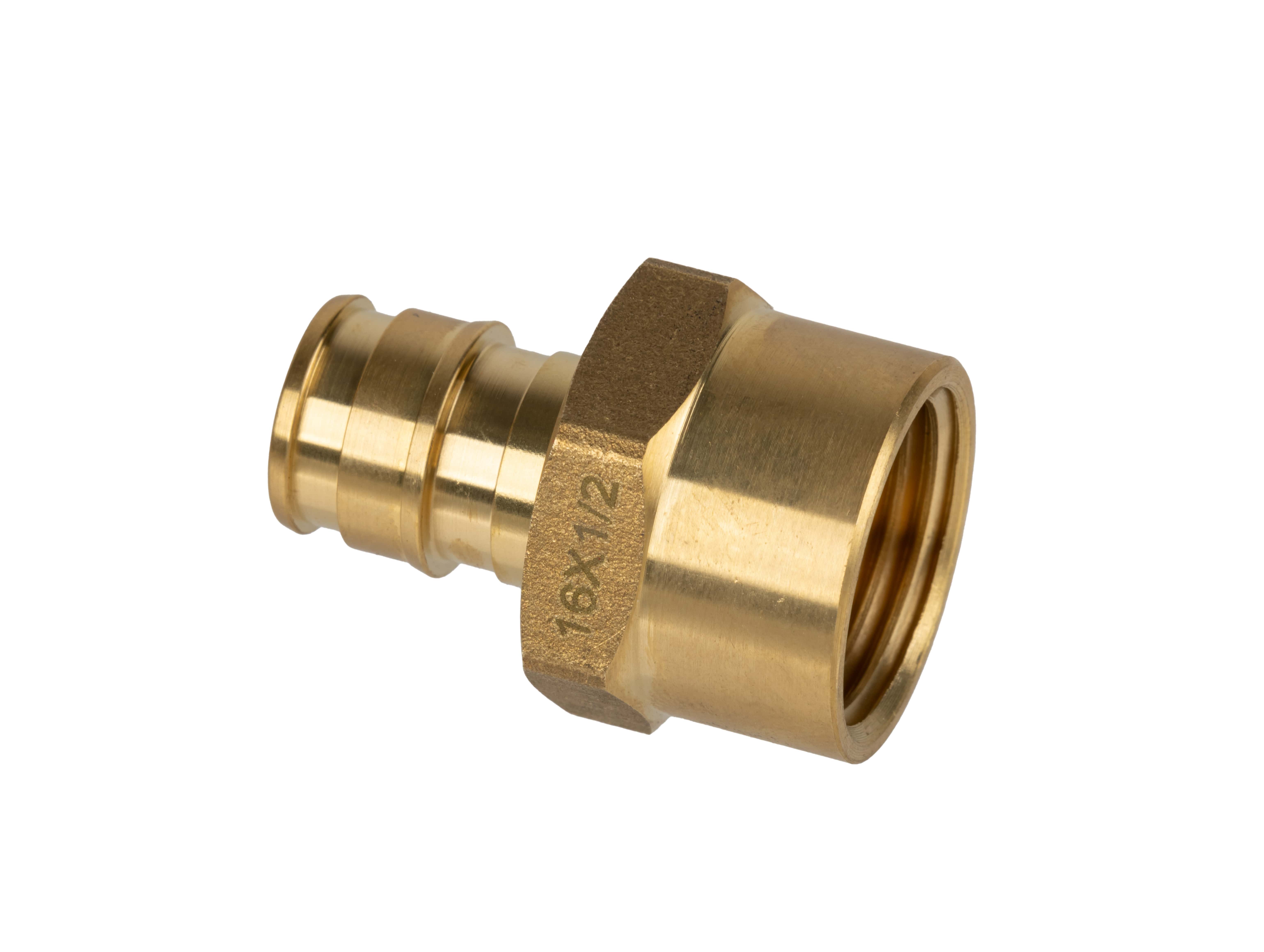 USYSTEMS штуцер с внутренней резьбой латунный для труб PE-Xa 16-Rp1/2"ВР, тип 1 - купить на ...