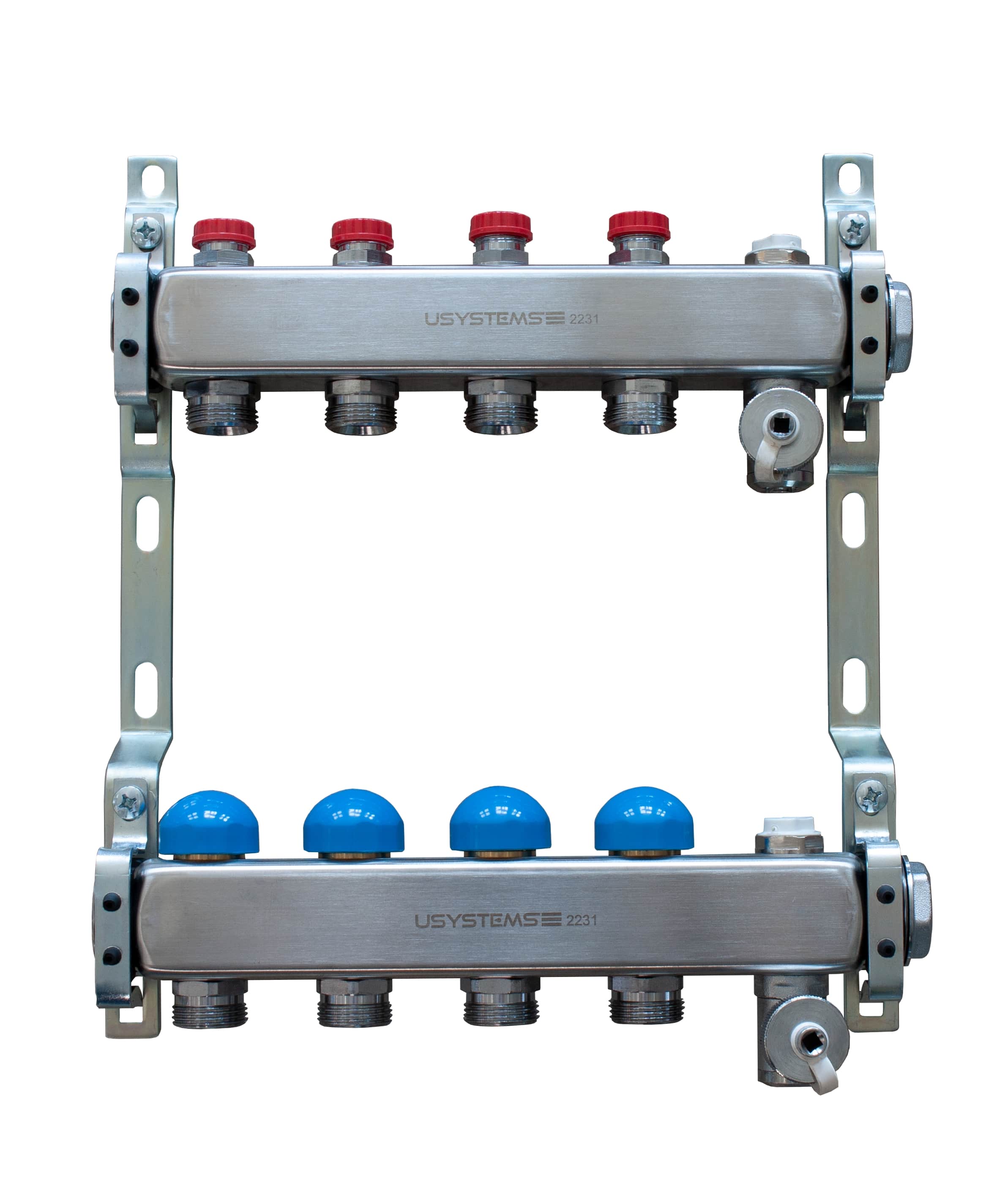 usystems коллектор ft с клапанами стальной, выходы 2x3/4" евроконус '1и- купить на официальном ...